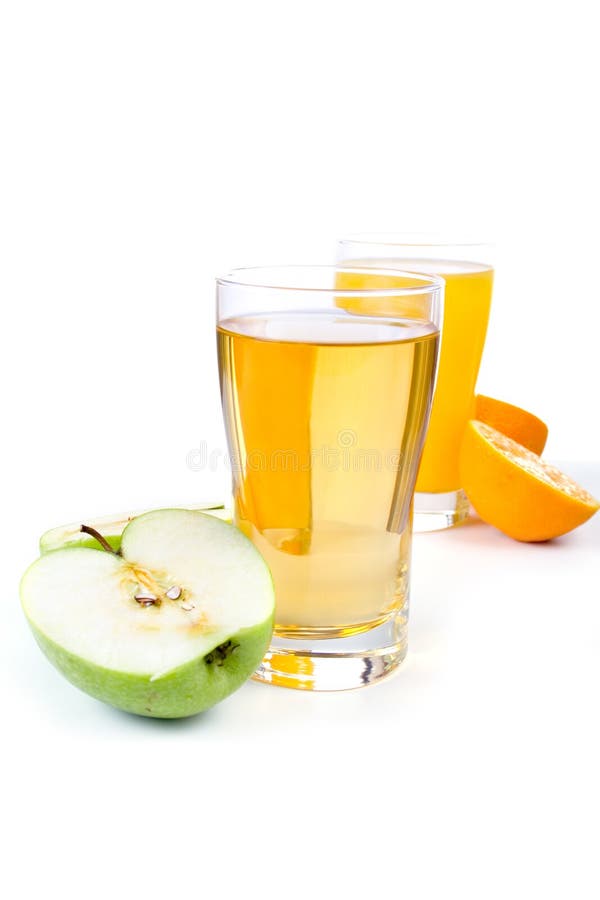 Glace De Pomme Et De Jus D'orange Image stock - Image du groupe, régime ...