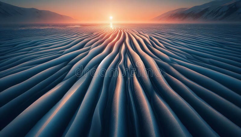 Glacial Grid an Orderly Array of Parallel Ice Ridges that Span a Stock ...