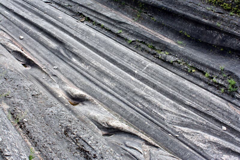 Glacial grooves in rock stock photo. Image of weathered - 26253846
