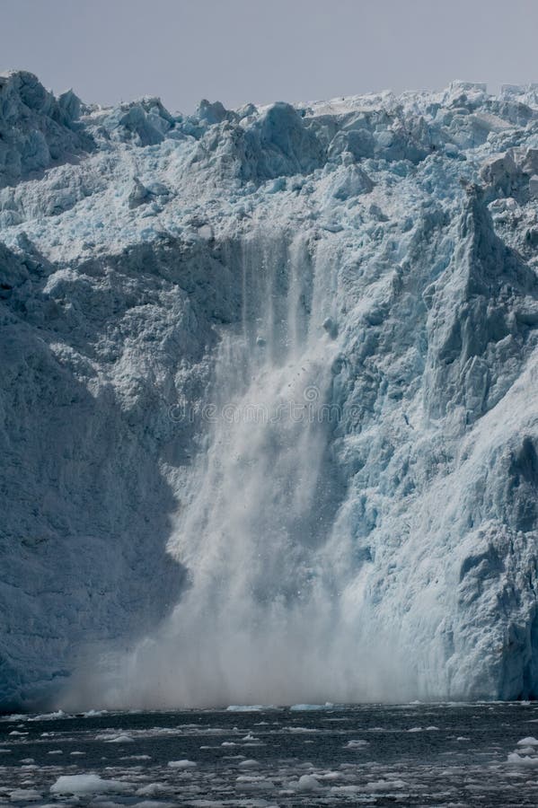 Glacial ice calving stock photo. Image of falling, nature - 11612188