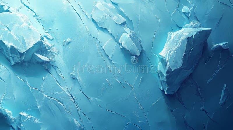 Glacial Ice Texture with Deep Cracks and Fractures Stock Illustration ...