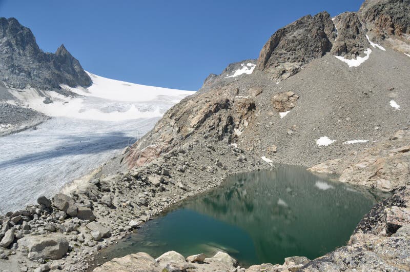 Glacial Lake stock photo. Image of medial, moraine, science - 25915964