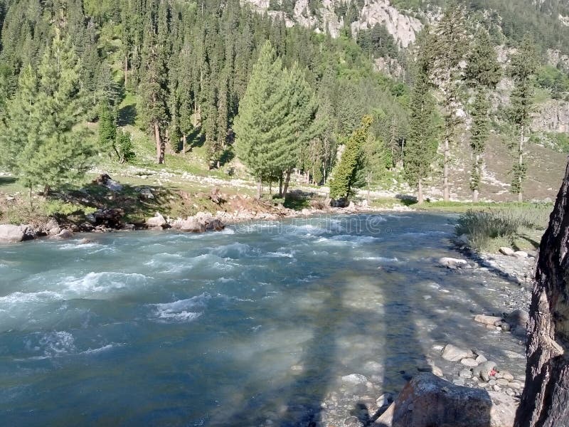 Glacial River stock image. Image of stream, waterfall - 247683875