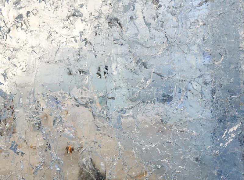 Glacial Transparent Wall of Ice with Patterns. Stock Photo - Image of ...