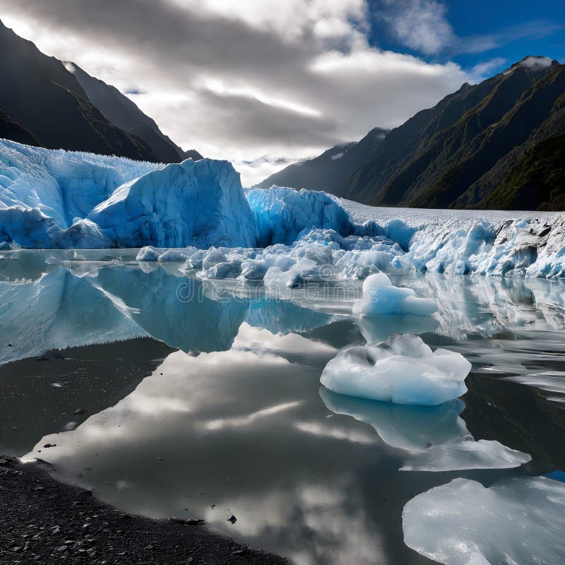 Breathtaking View Majestic Glacier Remote Arctic Stunning Ice ...