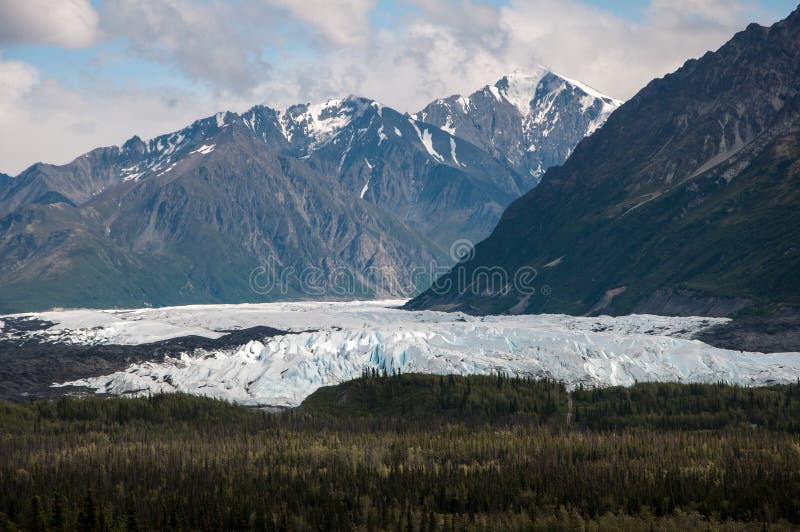 Glaciar de Matanuska imagen de archivo. Imagen de viaje - 34026791