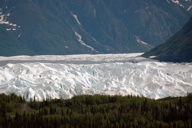 El Glaciar De Matanuska En Alaska Imagen de archivo - Imagen de valle ...