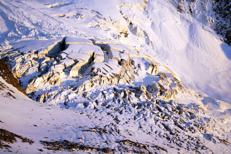 Glacier stock photo. Image of snow, alps, white, crevasse - 24448798