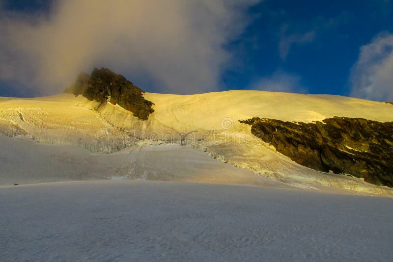 Glacier in the Alps stock photo. Image of deep, city - 238543080