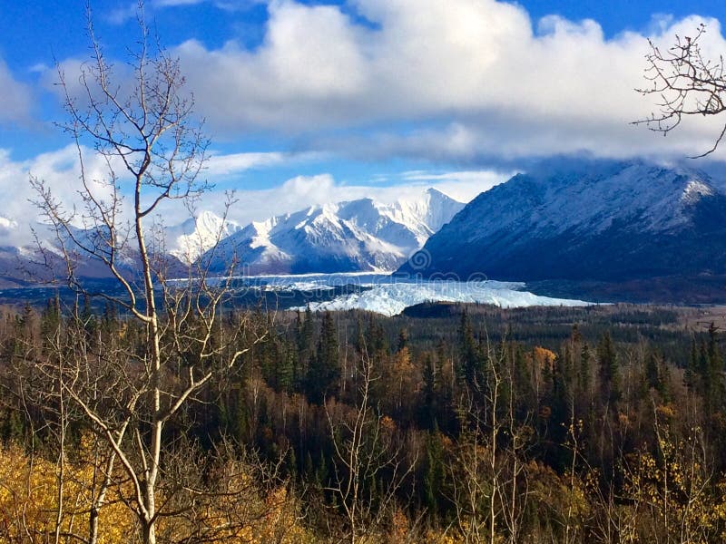 Glacier in Anchorage Alaska during the Fall Stock Image - Image of ...