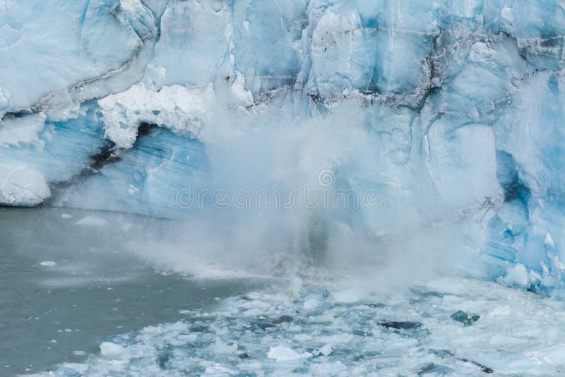 Glacier breaking stock image. Image of national, change - 69017221
