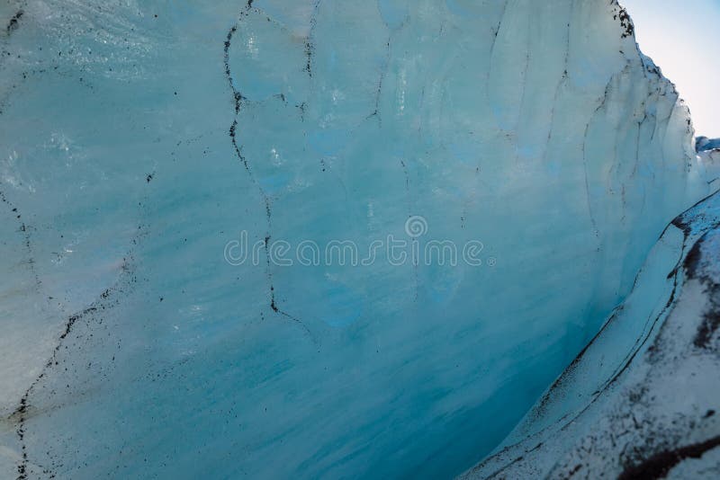 Glacier Close Up. Blue Ice in Mountains. Ice Cold Texture Stock Photo ...