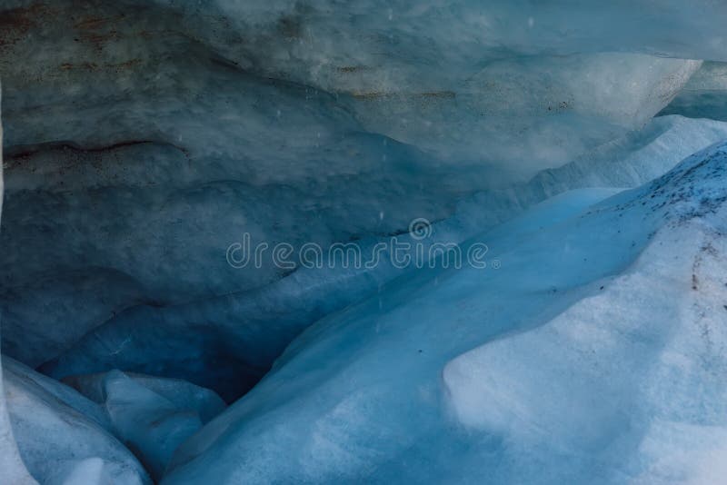 Glacier Close Up. Blue Ice in Mountains. Ice Cold Texture Stock Photo ...