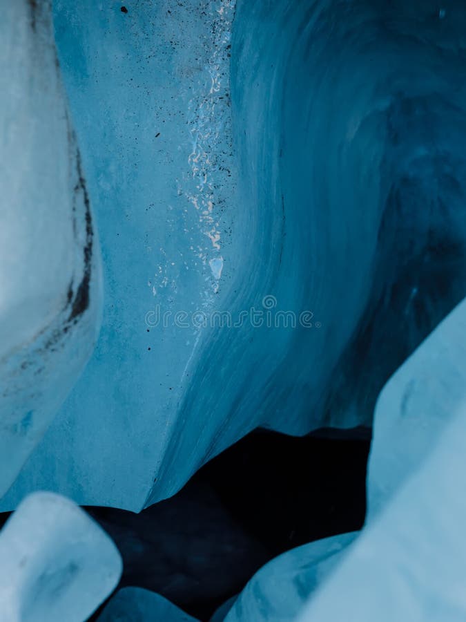 Glacier Close Up. Blue Ice in Mountains. Ice Cold Texture Stock Photo ...