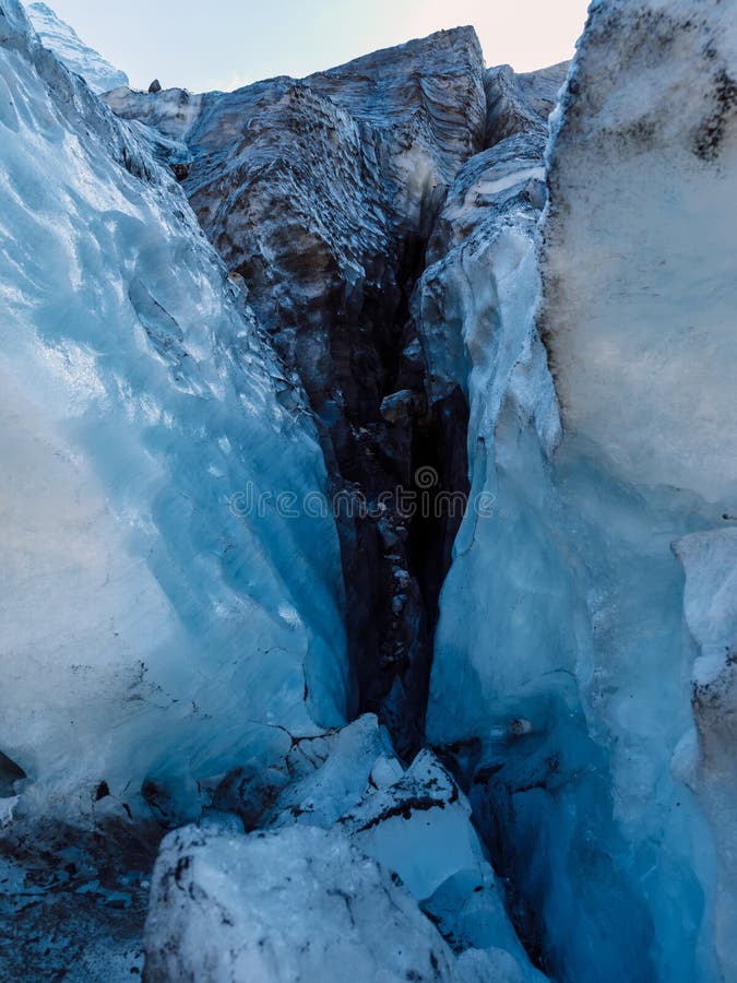 Glacier Close Up. Blue Ice in Mountains Stock Image - Image of europe ...