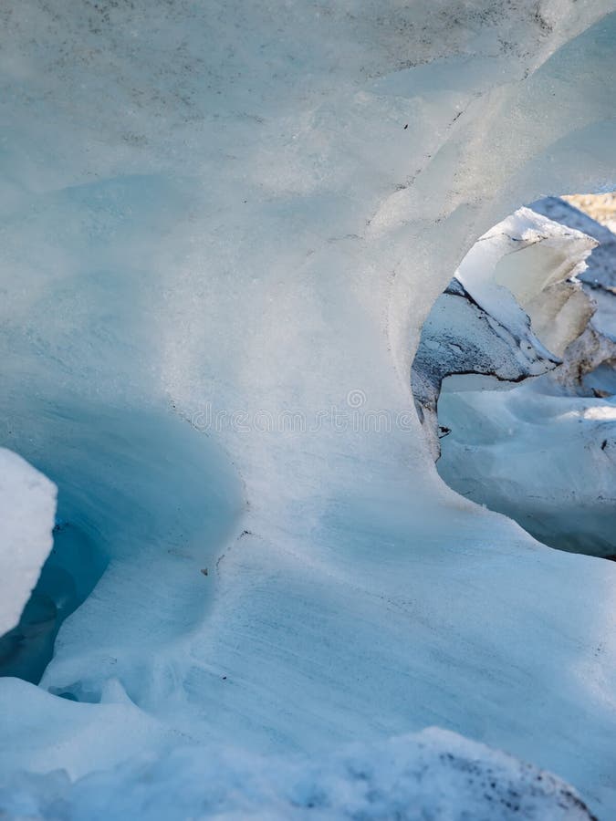 Glacier Close Up. Ice in Mountains. Ice Textures of Glacier Stock Image ...