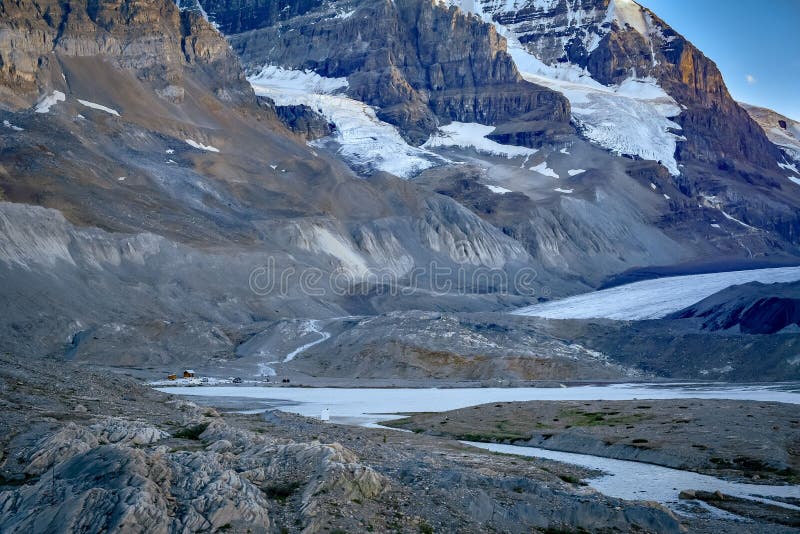 Glacier in the Columbia Icefields, Alberta, Canada Stock Photo - Image ...