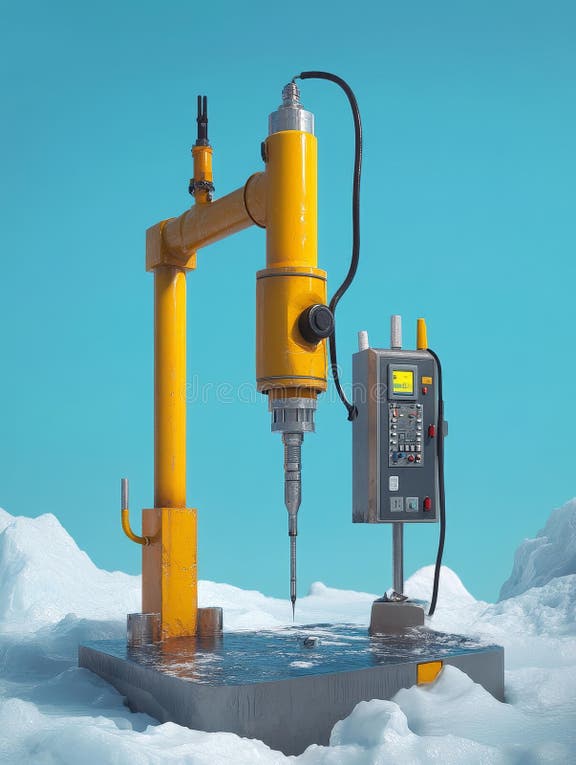 Glacier Core Sampling Extraction Station Precise Ice Core Extraction ...
