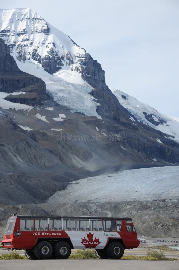 Glacier D'Athabasca, Bus D'explorateur De Glace Image éditorial - Image ...