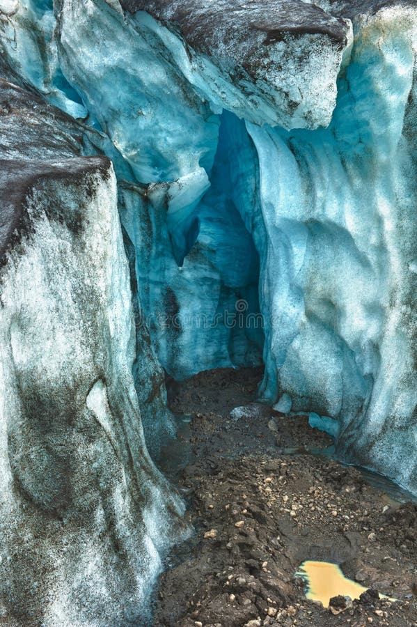 Glacier ice cave stock image. Image of landscape, blue - 25979739