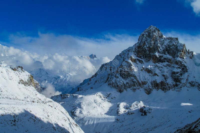 Glacier Ice in Himalaya Mountains Stock Image - Image of journey ...