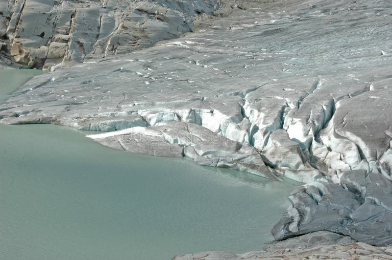 The Source of the River Rhone Stock Image - Image of glacier, source ...
