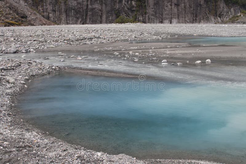 Glacier with melted water stock image. Image of glacier - 16483425