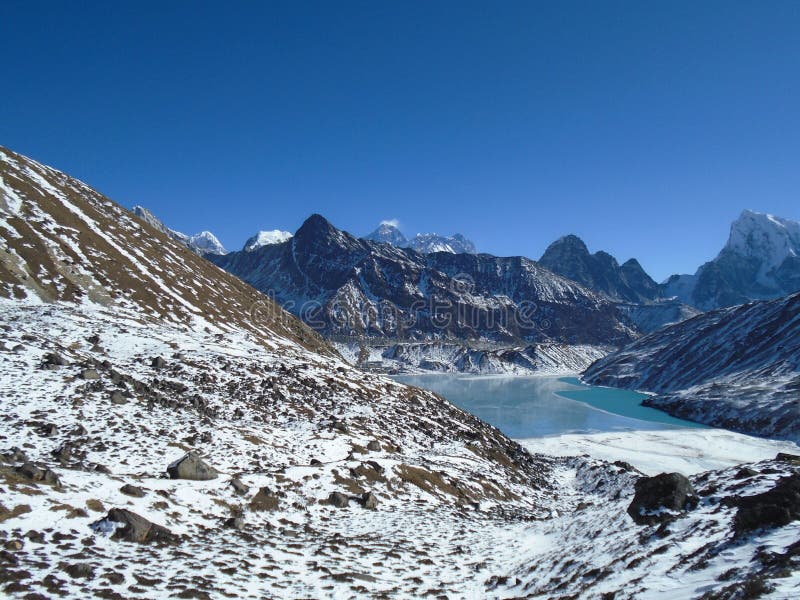 Nepal stock image. Image of morning, winter, everest - 196584277