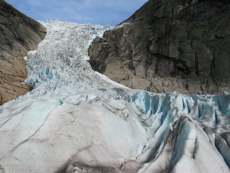 Glacier in the Norwegian Mountains Stock Photo - Image of green, norway ...