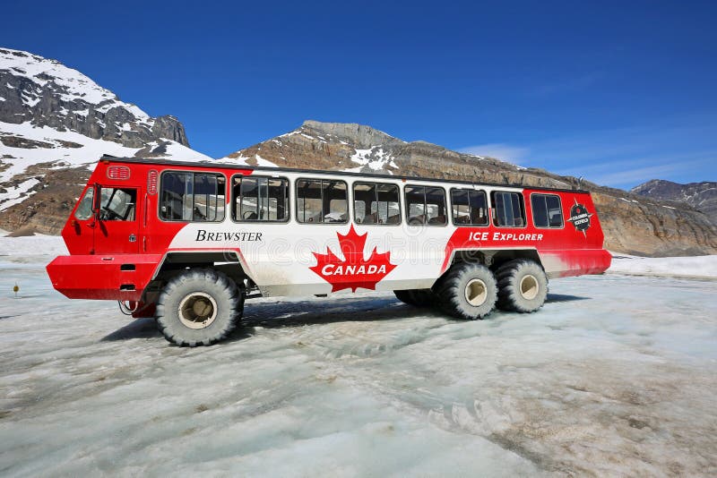 Canadian Rockies, Icefields Parkway, Athabasca Glacier Stock Image ...