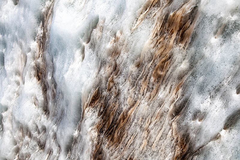 Glacier Wall with Ice Patterns Stock Image - Image of water, travel ...