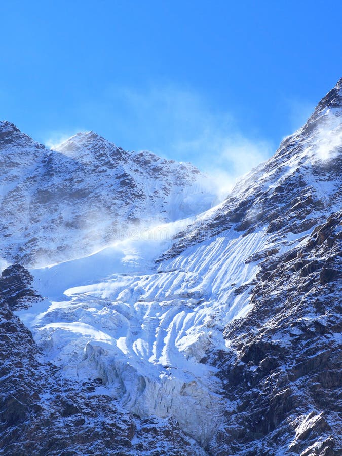 Glacier and wind stock photo. Image of high, wind, mountain - 24702066