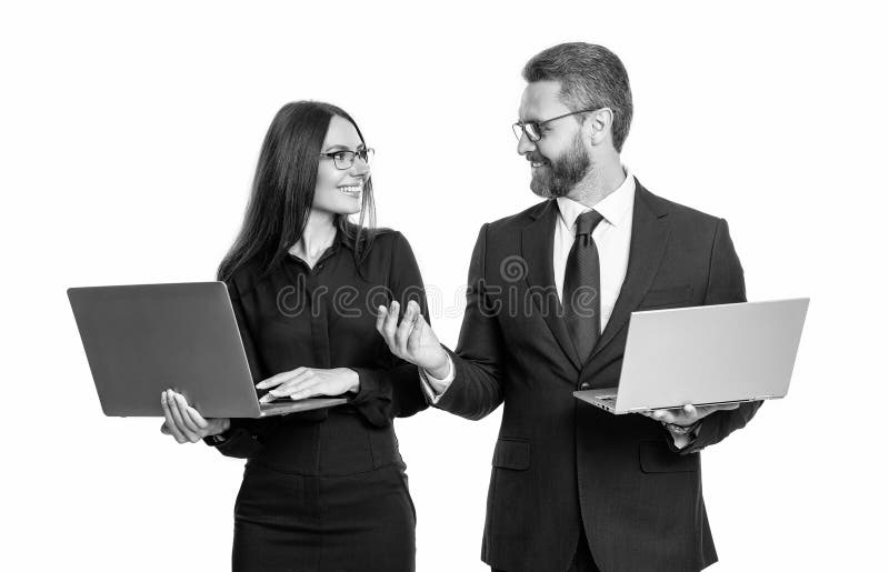 Glad Business Freelancer in Studio. Business Freelancer with Laptop ...