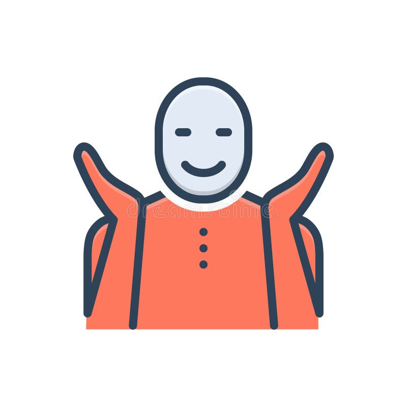 Color Illustration Icon for Glad, Cheery and Happy Stock Vector ...