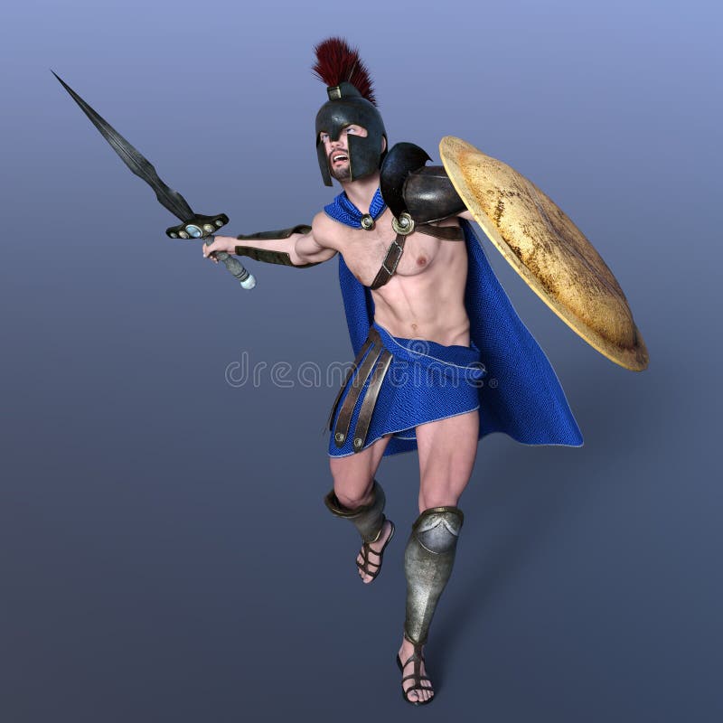 Gladiator stock illustration. Illustration of costume - 67399243