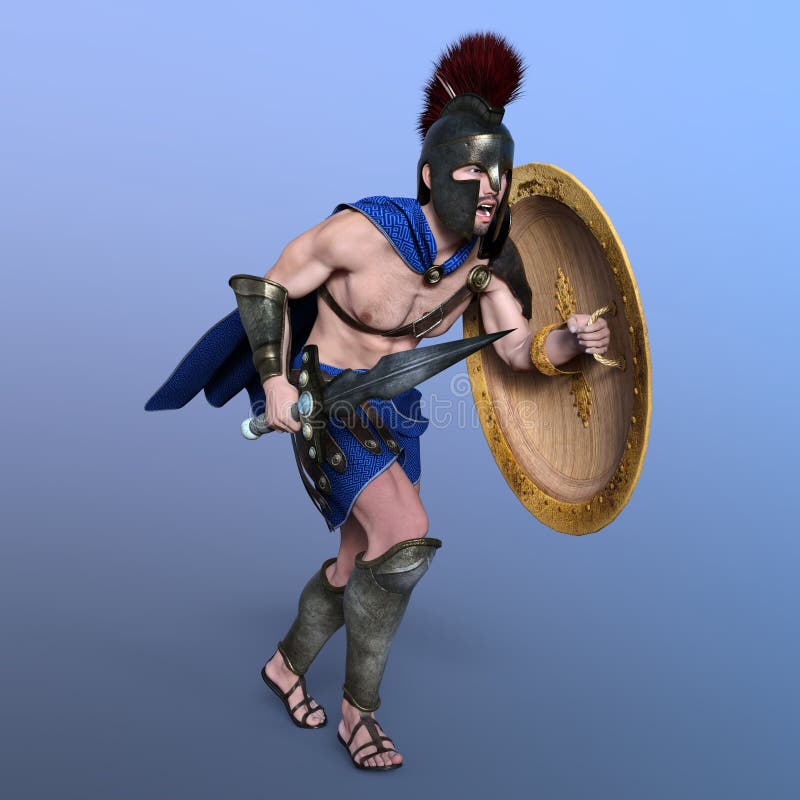 Gladiator stock illustration. Illustration of fight, boloman - 67399262