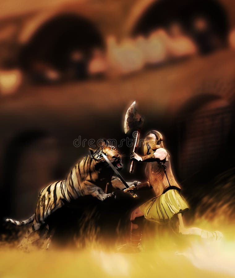 The gladiator stock illustration. Illustration of history - 18489098