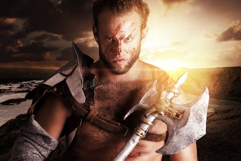 Gladiator/Warrior stock photo. Image of sand, italy, shield - 79844568