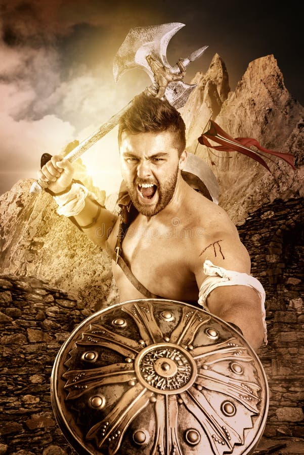 Gladiator/Warrior stock photo. Image of dark, honor, ancient - 99349862