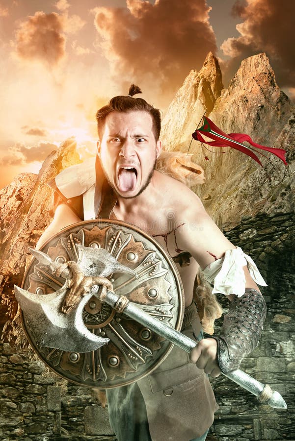 Gladiator/Warrior stock photo. Image of power, dark, amphitheater ...