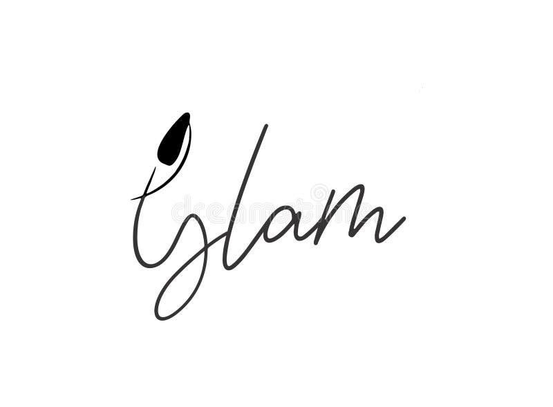 Glam Nail Art Studio Logo Theme Logo Stock Illustration - Illustration ...
