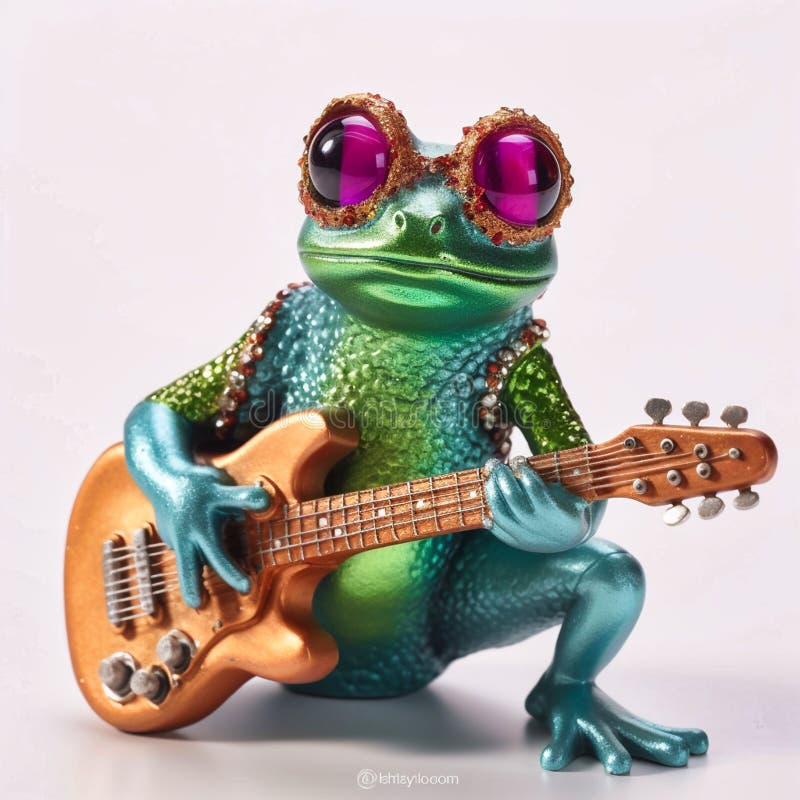 Glam Rock Frog, Generative AI Stock Image - Image of glam, valentines ...