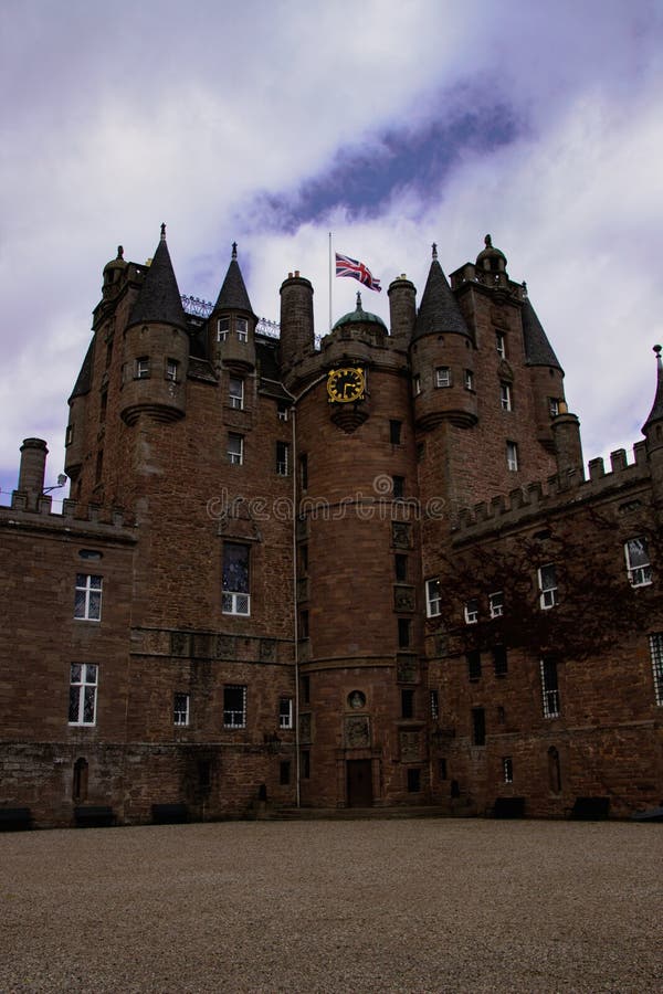 Glamis Castle, Angus, Scotland Stock Image - Image of castle, britain ...