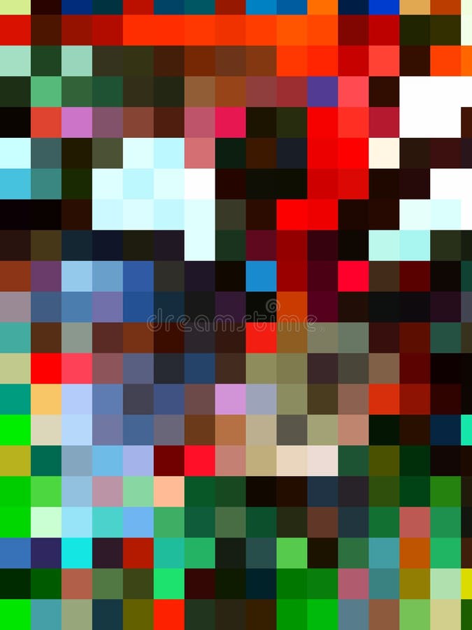 A Glamorous Digital Pattern with Colorful Squares and Rectangles Stock ...