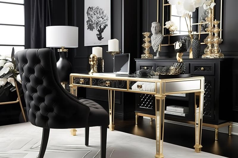 Glamorous Home Office: Create a Home Office with a Glamorous - Inspired ...