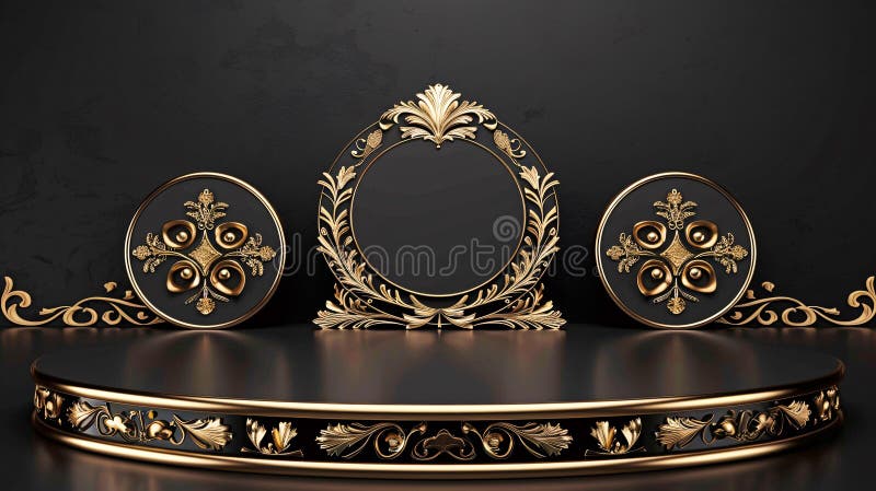 Glamorous Ikat Patterns in Rich Dark Blue and Gold-orange Hues Offer a ...