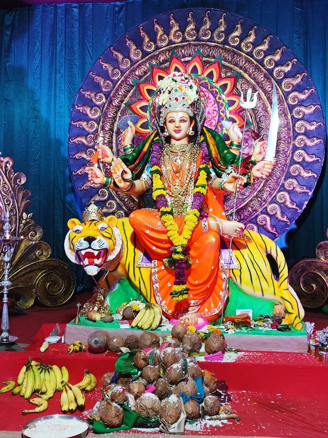 Glamorous Indian Goddess-Durga-2 Stock Photo - Image of glamorous ...