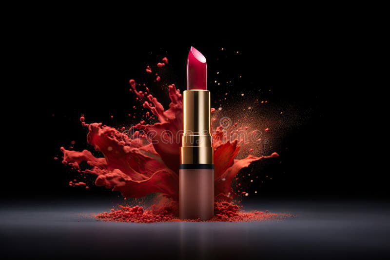 Glamorous Makeup Elegance Lipstick and Powder Burst for Makeup ...