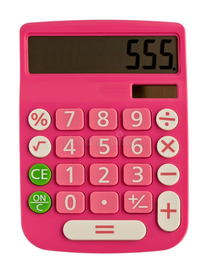 Glamorous pink calculator stock photo. Image of digital - 22283514