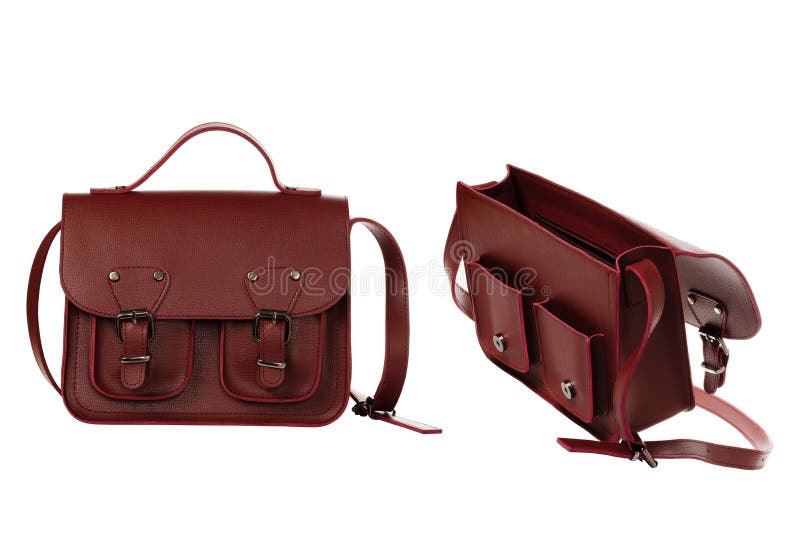 Glamorous Red Handbag with an Original Design Stock Photo - Image of ...